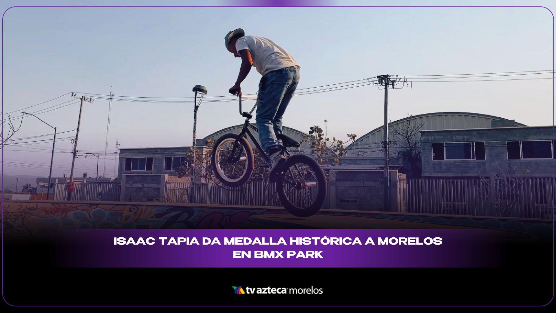 Isaac Tapia da medalla histórica a Morelos en BMX Park