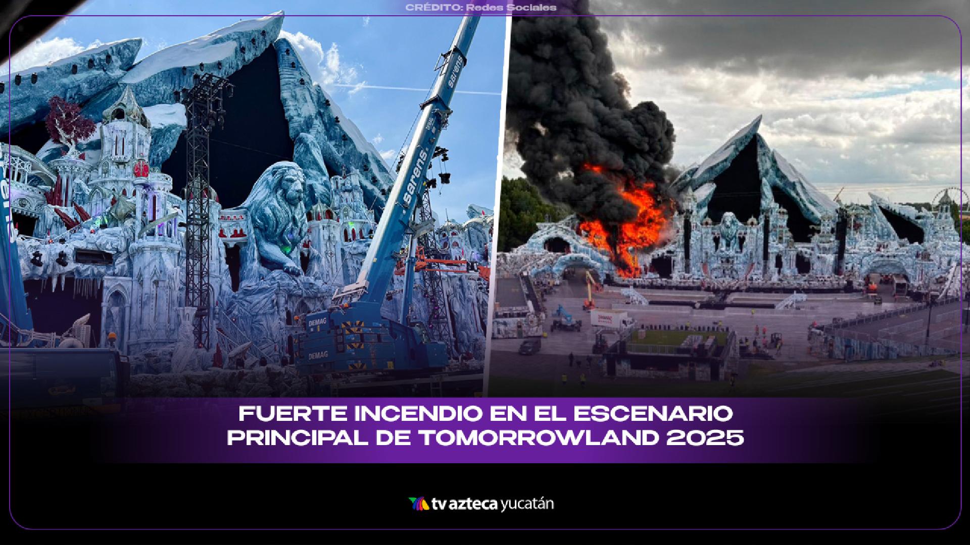 Incendio en el escenario principal de Tomorrowland 2025 pone en riesgo el festival