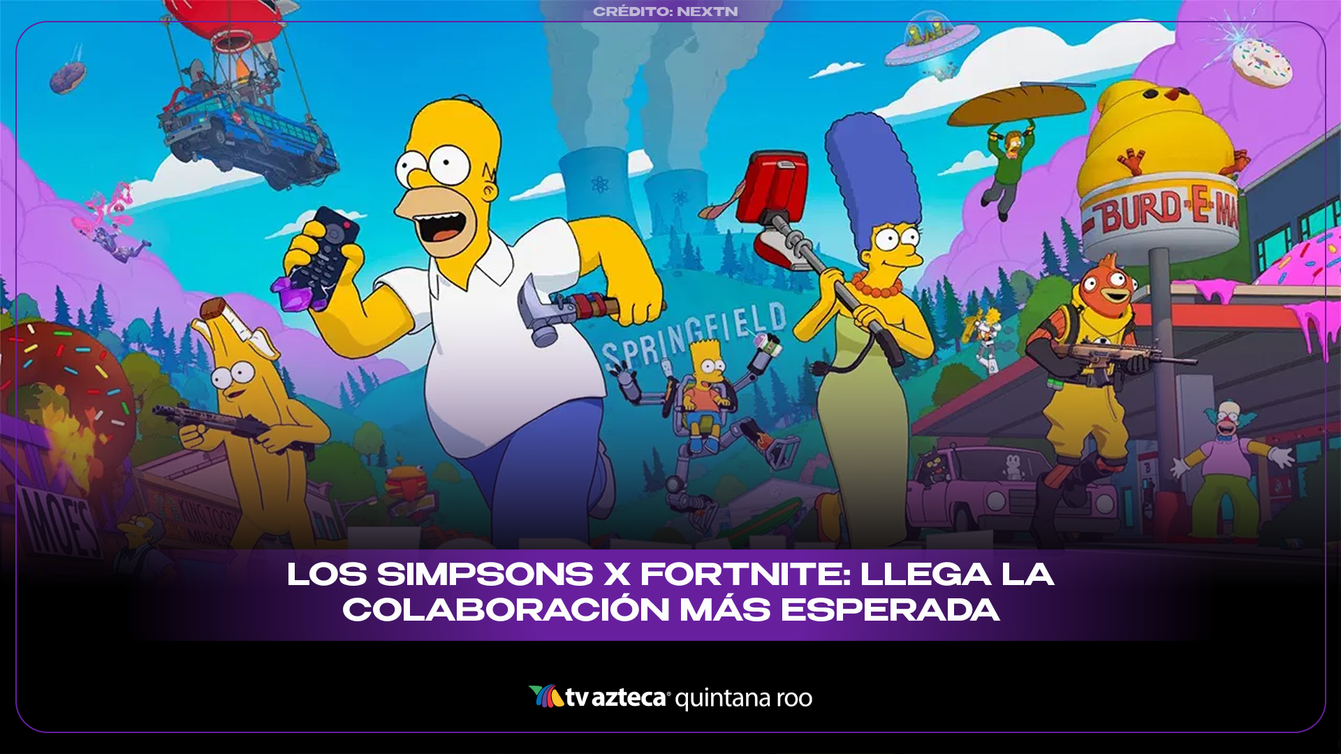 Los simpsons X Fortnite: Llega la colaboración más esperada