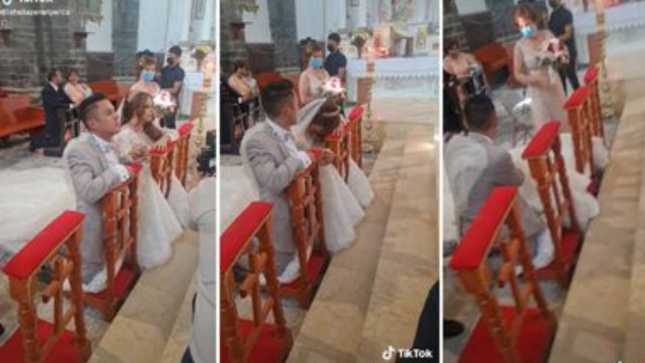 Viral: Novia se desmaya en el altar en su boda, no dio el 'sí'