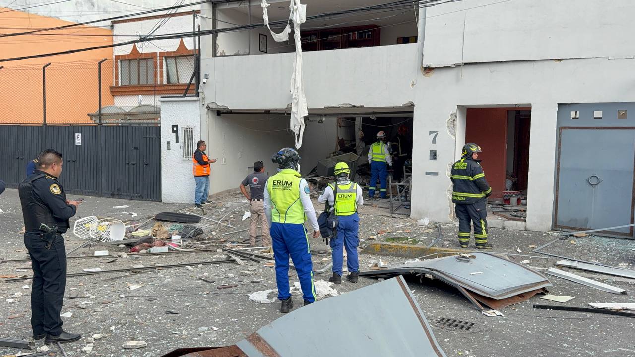 Explosión por fuga de gas en casa de alcaldía Alvaro Obregón, CDMX, hoy ...