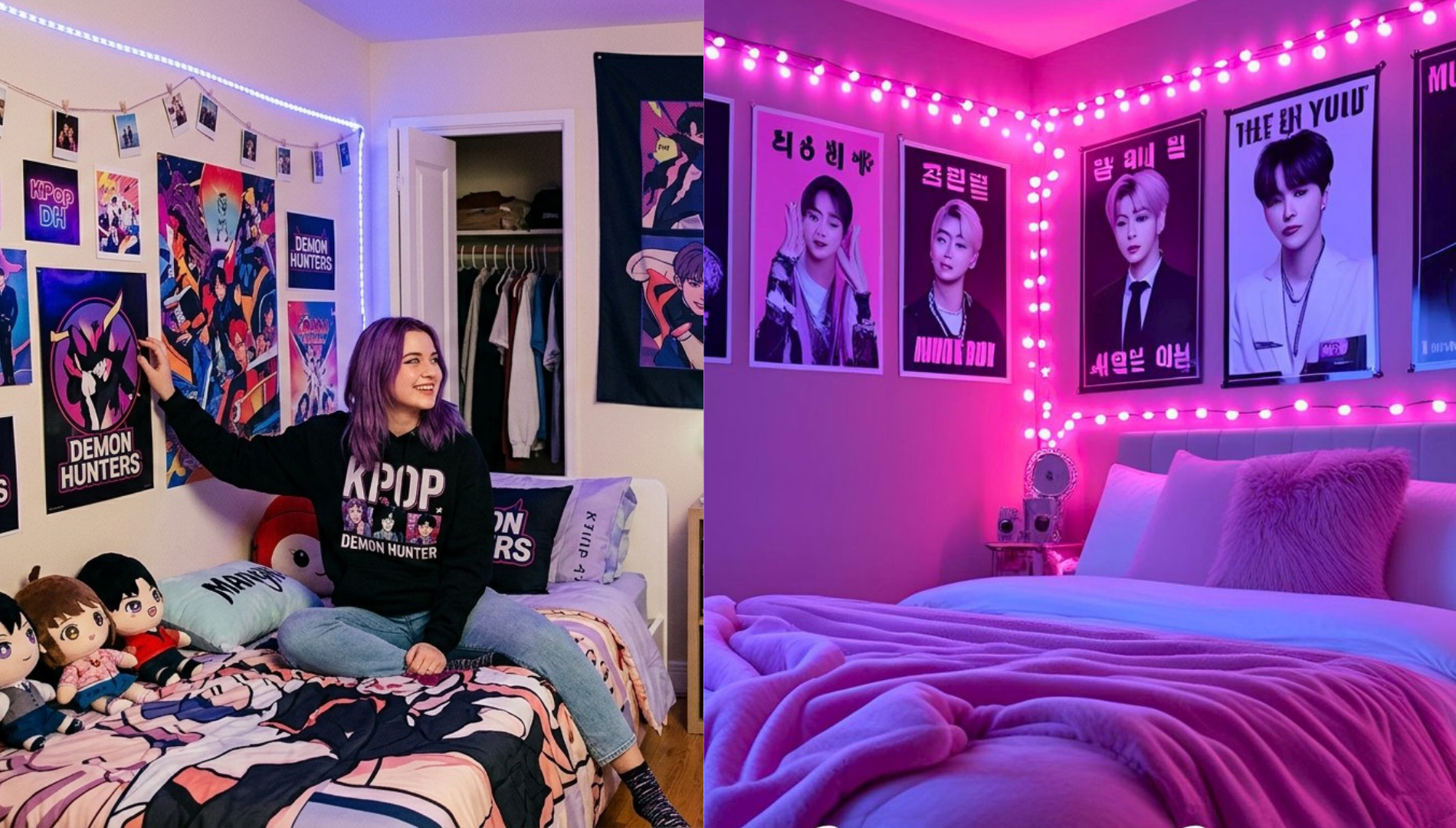 3 ideas para decorar la recámara al estilo KPop Demon Hunters