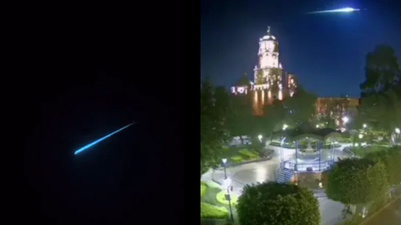 VIDEO: Captan caída de meteorito en México hoy
