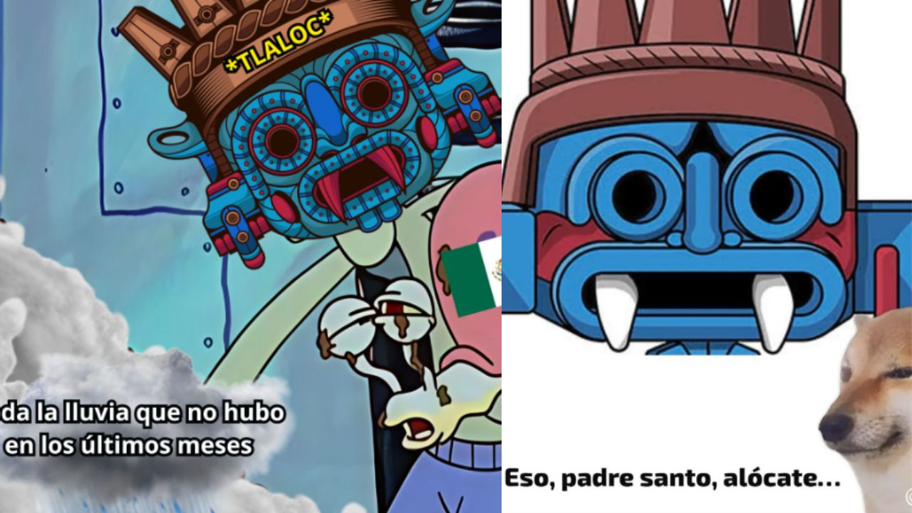 Memes de Tláloc ante la llegada de lluvias, ¿se acabará el calor?