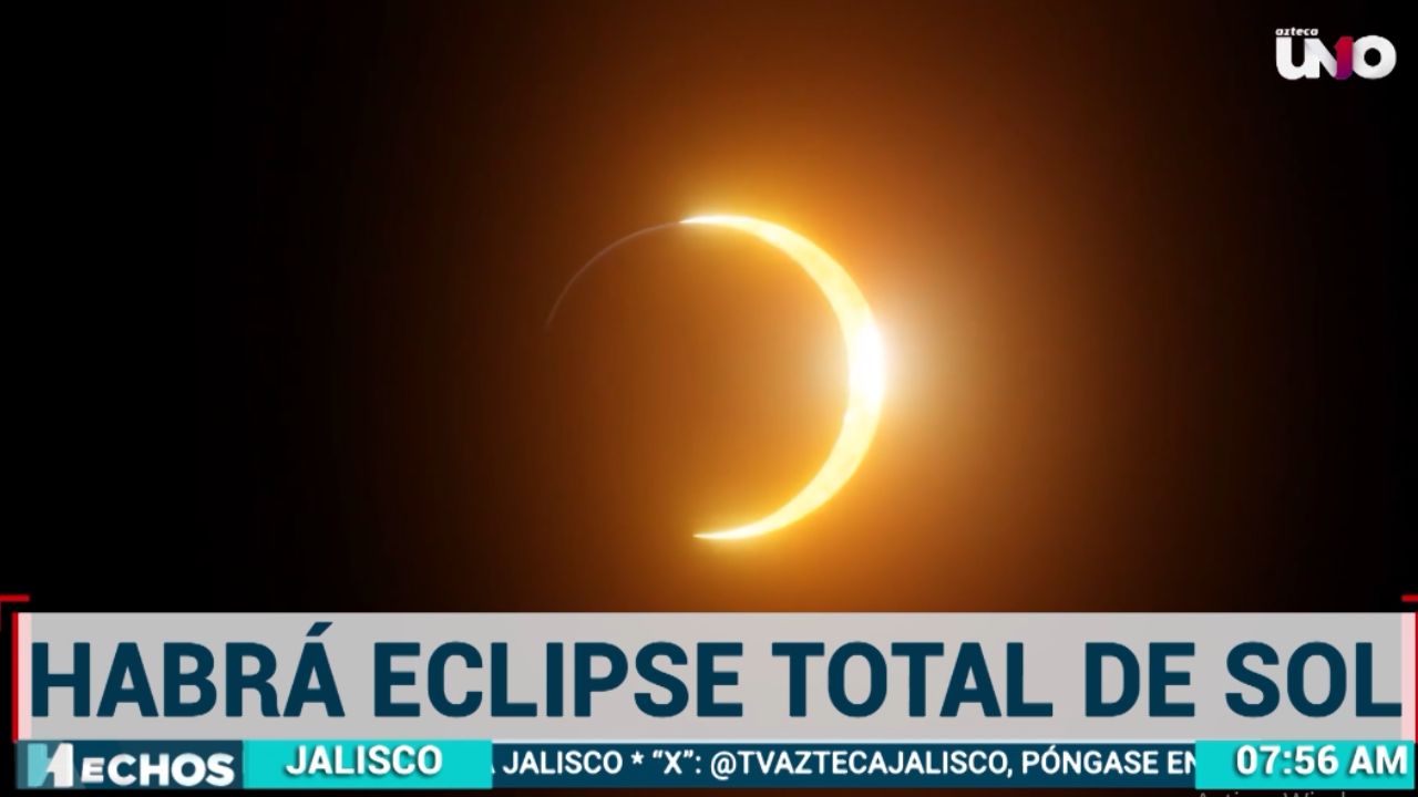 ¿Cómo se podrá ver el eclipse solar desde Jalisco?