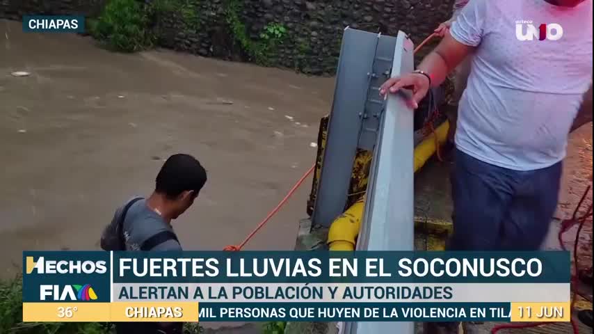 Fuertes lluvias en el Soconusco alertan a la población y autoridades de ...