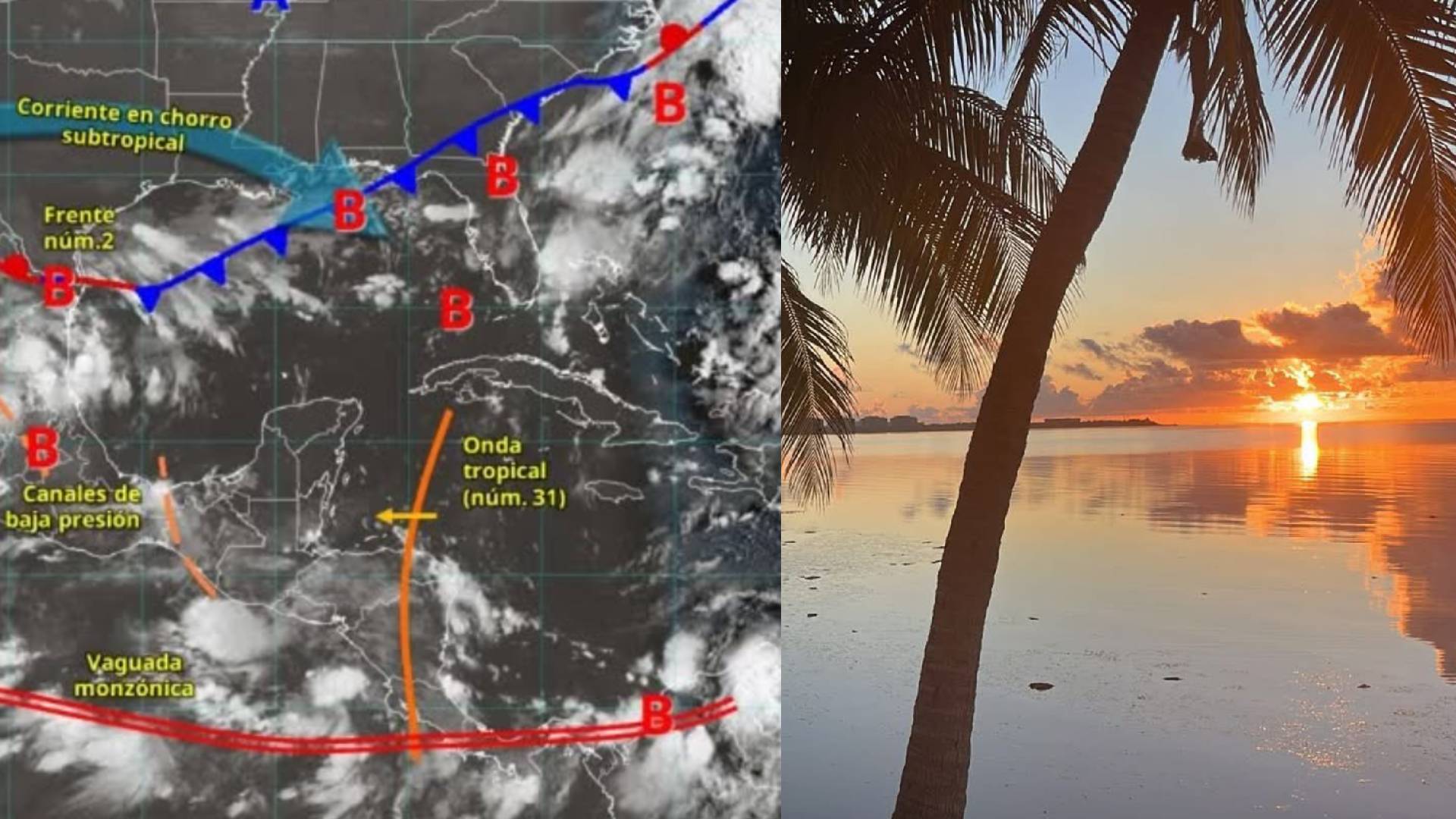 ¿Lloverá HOY? Así estará el clima en Cancún y Quintana Roo con la cercanía de la onda tropical 31